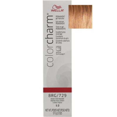 Wella Color Charm Gel Tube 2oz - 729/8RG Titian Red Blonde -USA BUY ...