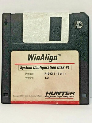 Hunter F10-C11 WinAlign Alignment Floppy Disk Software P-71 | eBay