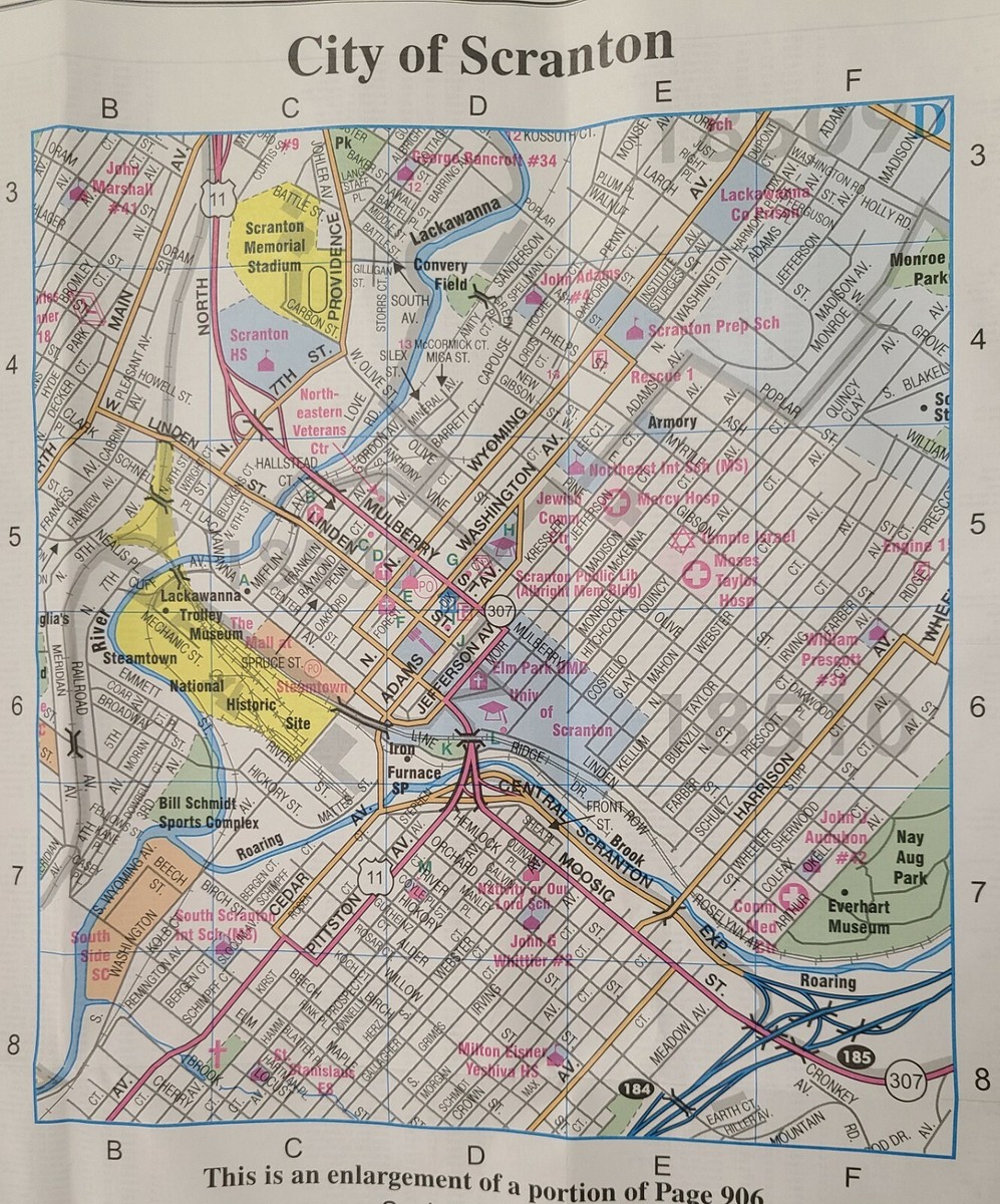 Old Railroad Maps Scranton Pa Historic Railroad Map Of The