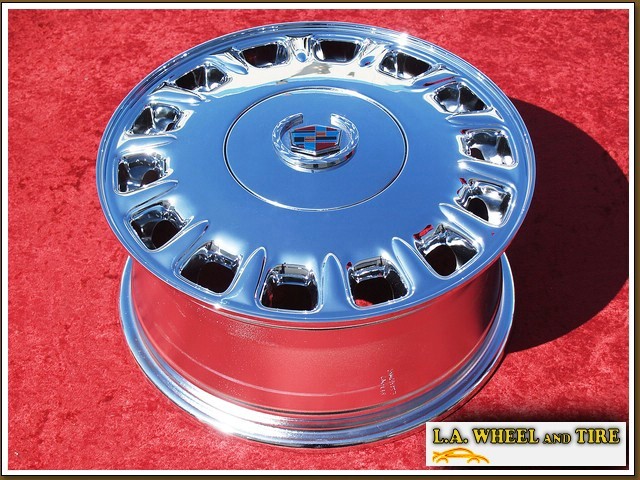 EXCHANGE SET OF 4 CHROME 16" CADILLAC ALLANTE DEVILLE OEM WHEELS RIMS ...