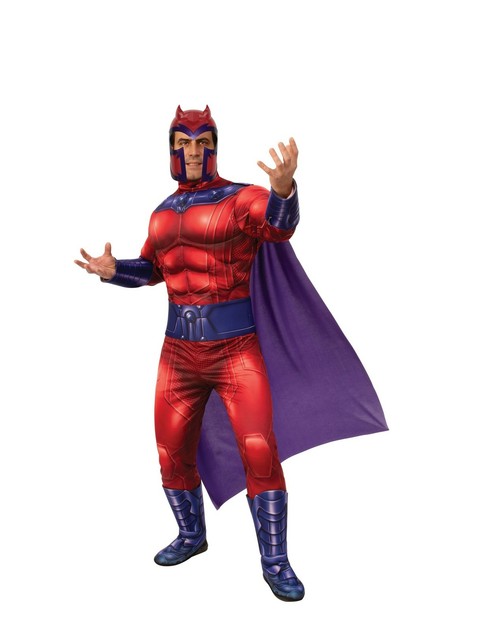 Deluxe Magneto Costume X-men Halloween Fancy Dress Adult for sale ...