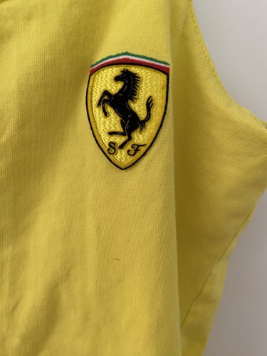 ferrari Woman’s Tank Top Yellow Sz L | eBay