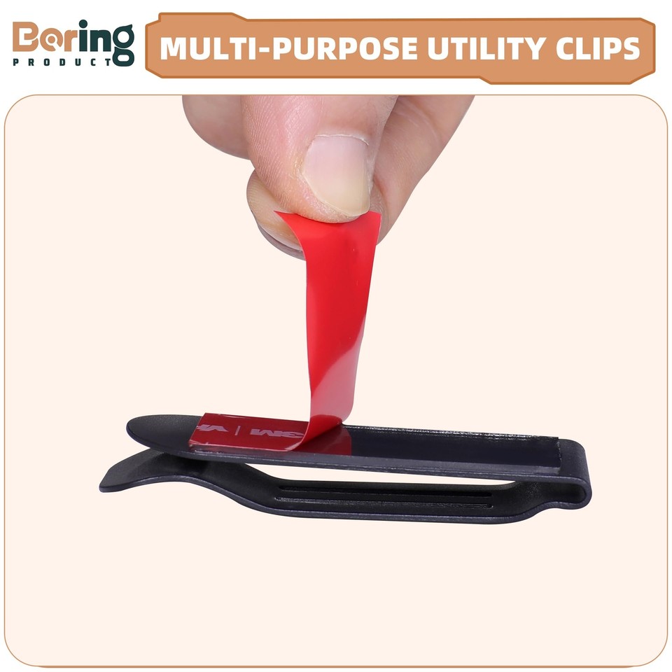 Extra Large Matte Black Attachable Pocket Clip - for Smartphones ...