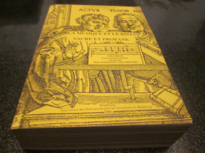 la musique et le rite , sacre et profane .volume II.. | eBay