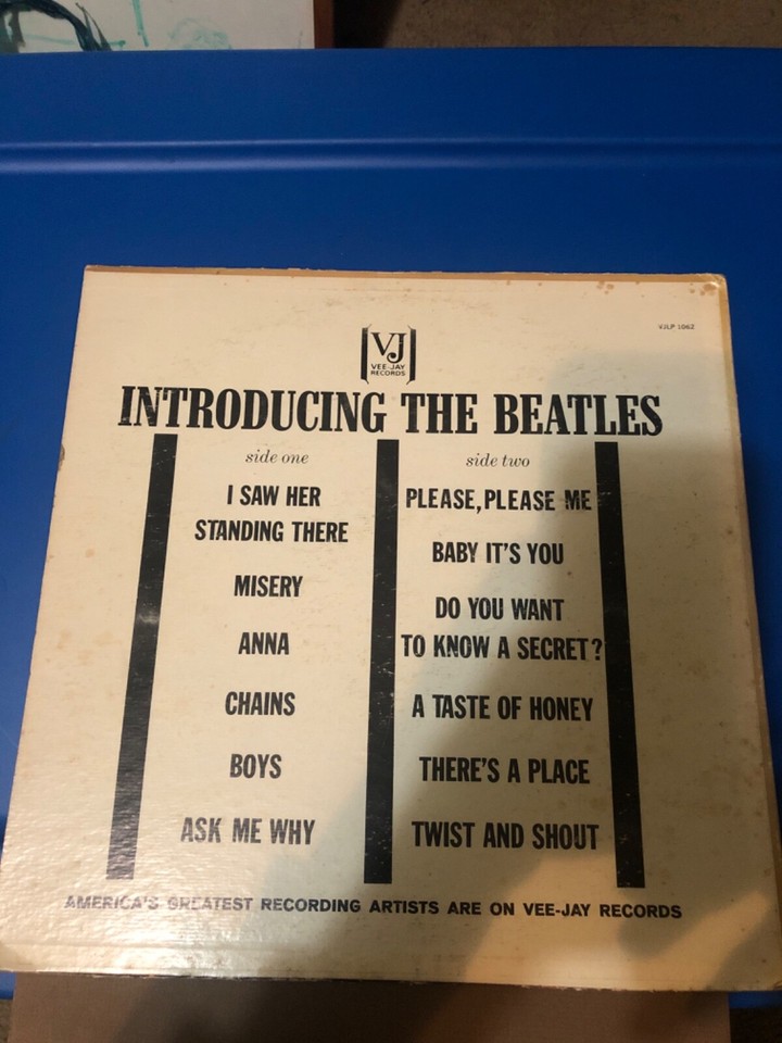 Beatles L.P. "Introducing The Beatles" Album, AUTHENTIC Vee Jay ...