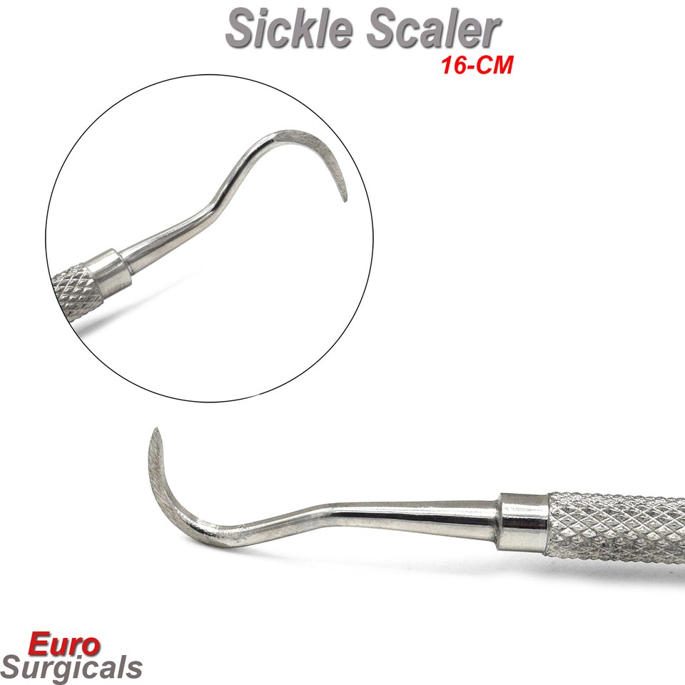Dental Periodontal Sickle Scaler Double Ended Scalers Dentist Hand ...