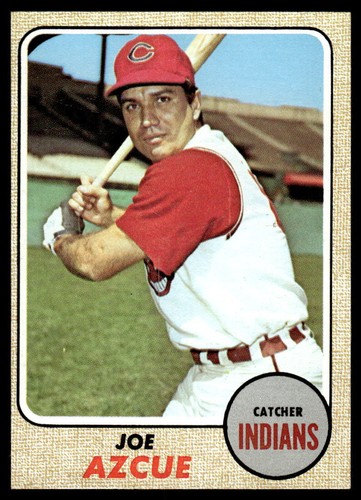1968 TOPPS JOE AZCUE 443 VG-EX BASEBALL CLEVELAND INDIANS | eBay