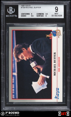 Michael Buffer RC BGS 9+: 1991 Kayo Boxing Rookie Card Gisto | eBay