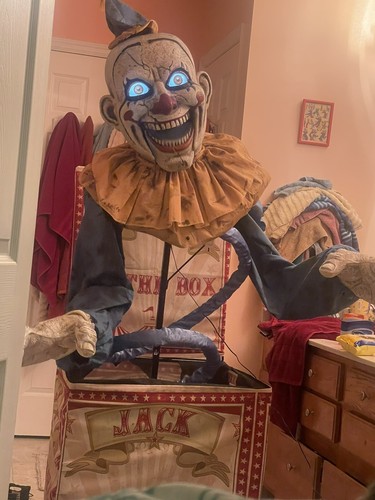 Home Accents Holiday 6’ Animated Jack In The Box Halloween Animatronic ...