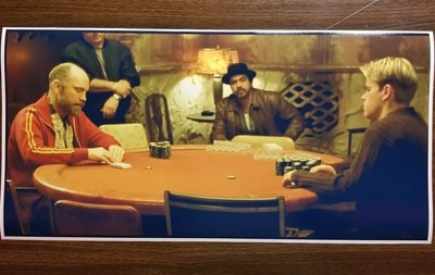 Rounders Poker 12" X 24 Poster Movie Scene Teddy KGB Game Room Man Cave ...