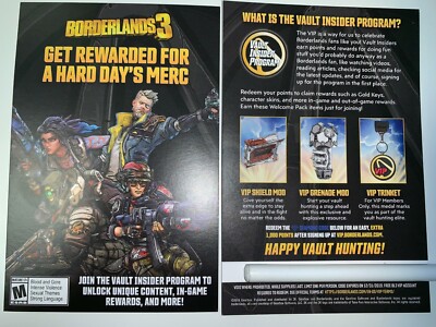 Borderlands 3 Diamond Code - 1000 Points + 3 Rare - VIP - PAX West 2019 ...
