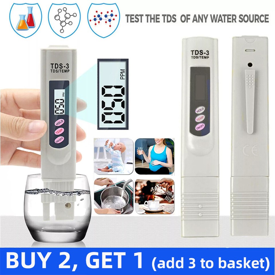 TDS3 PPM Meter Digital Tester Home Drinking Effect Tap Water Quality ...