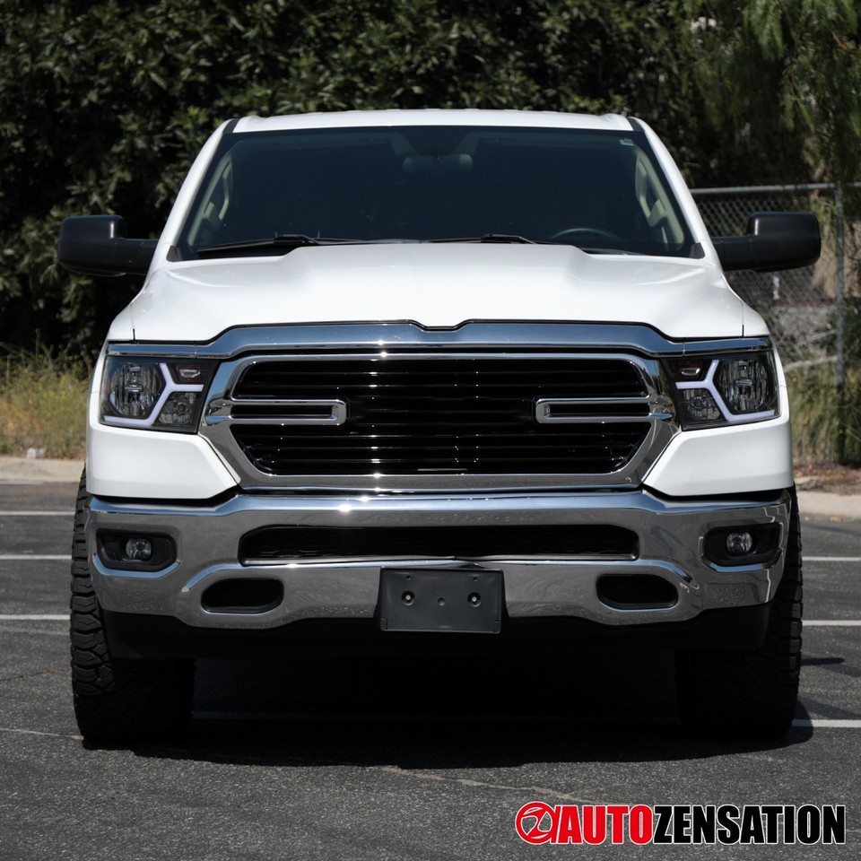 Fit 2019-2024 Dodge Ram 1500 Black Headlights Head Lamps Dynamic LED ...