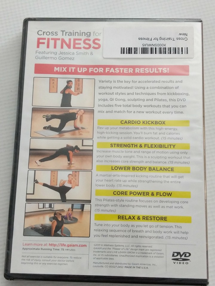 Cross Training for Fitness DVD: Kickboxing, Yoga, Qi Gong, Sculpting ...