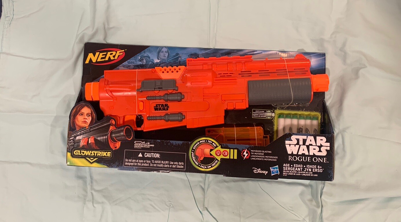 Nerf Star Wars Rogue One Sergeant Jyn Erso Motorized Blaster Gun NIB | eBay