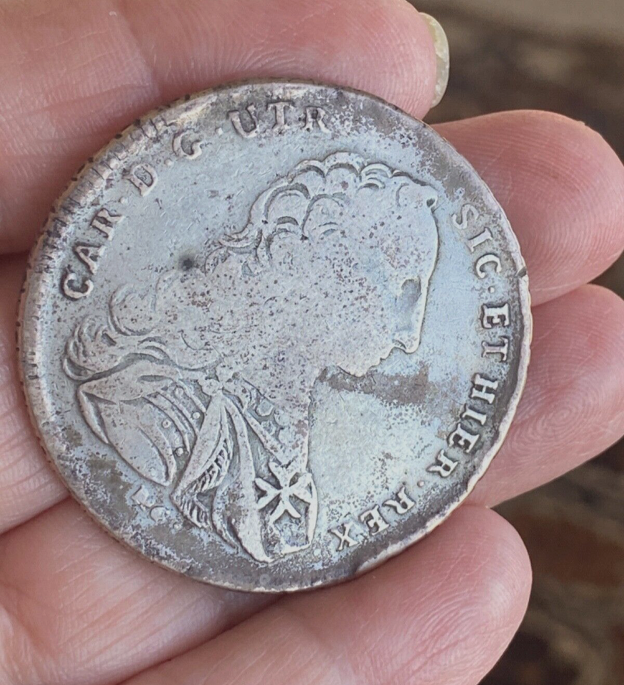 1753 SILVER COIN ITALY STATES KINGDOM OF NAPLES CARLOS III 25g | eBay