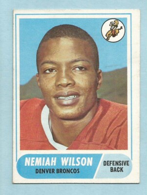 1968 Topps Football Nemiah Wilson #199 Denver Broncos EX-MT **2 | eBay