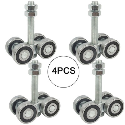 4PCS Heavy Sliding Door Rollers Industrial Hanging Track Wheel Pulley ...