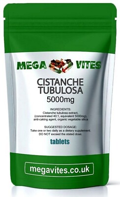 CISTANCHE TUBULOSA TABLETS 5000mg x 60 - ENERGY, CONCENTRATION ...