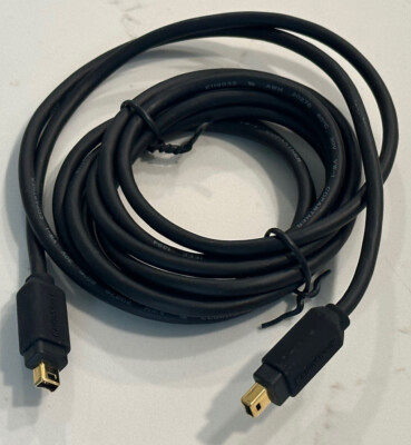 6 ft Firewire Cable 4 pin to 4 pin IEEE 1394 iLink 6' PC MAC DV 24k ...