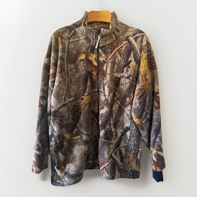 Vintage Raven Wear Fleece Hunting Jacket Size L Camouflage Embroidered ...