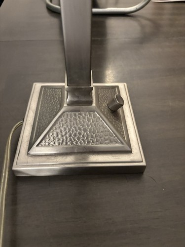 Pasquale Miranda Feiss Frosted Shade Metal Lamp Art Deco Industrial ...