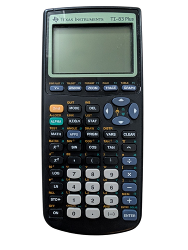 Texas Instruments T1-83 Plus Graphing Calculator NO COVER Tested Works ...