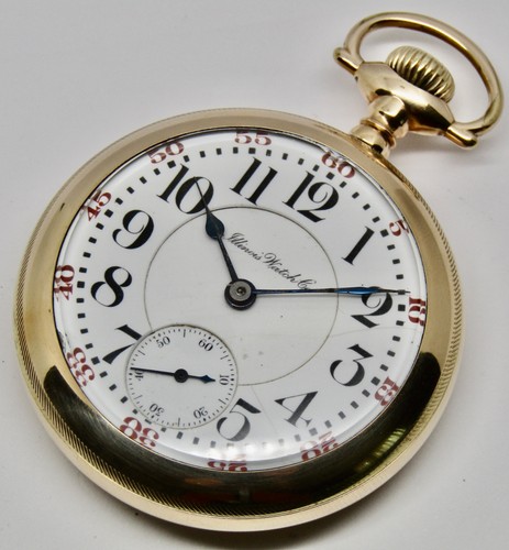 ILLINOIS Emperor Two-tone open face pocket watch,21 jewels,18S, Gold ...