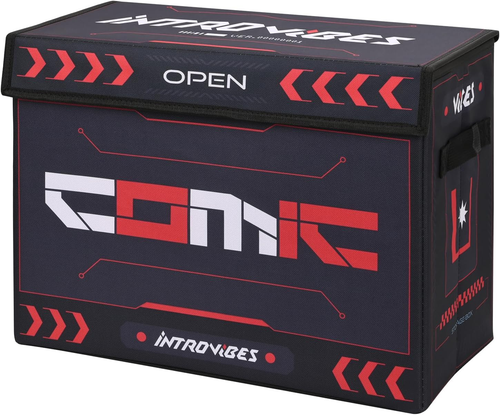 Comic Storage Box, Collapsible Comic Short Box with Lid and Handles ...