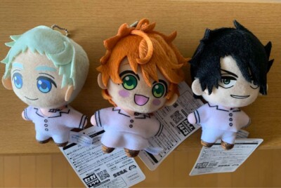 The Promised Neverland mini Plush Doll mascot Emma Norman Ray Set of 3 ...