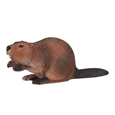 Mojo BEAVER Wild zoo animals play model figure toys plastic forest ...