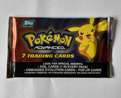Vintage Pokemon Topps Advanced Booster Pack - Sealed, Unopened | eBay