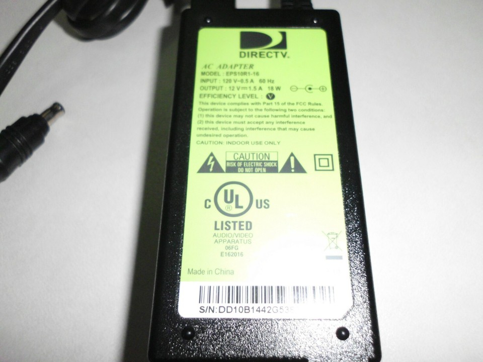 DirecTV EPS10R1-16 Power Supply, AC / DC Adapter 12V , 1.5A, 18W | eBay