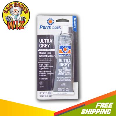 Permatex 82194 Ultra Grey Rigid High Torque RTV Silicone Gasket Maker ...