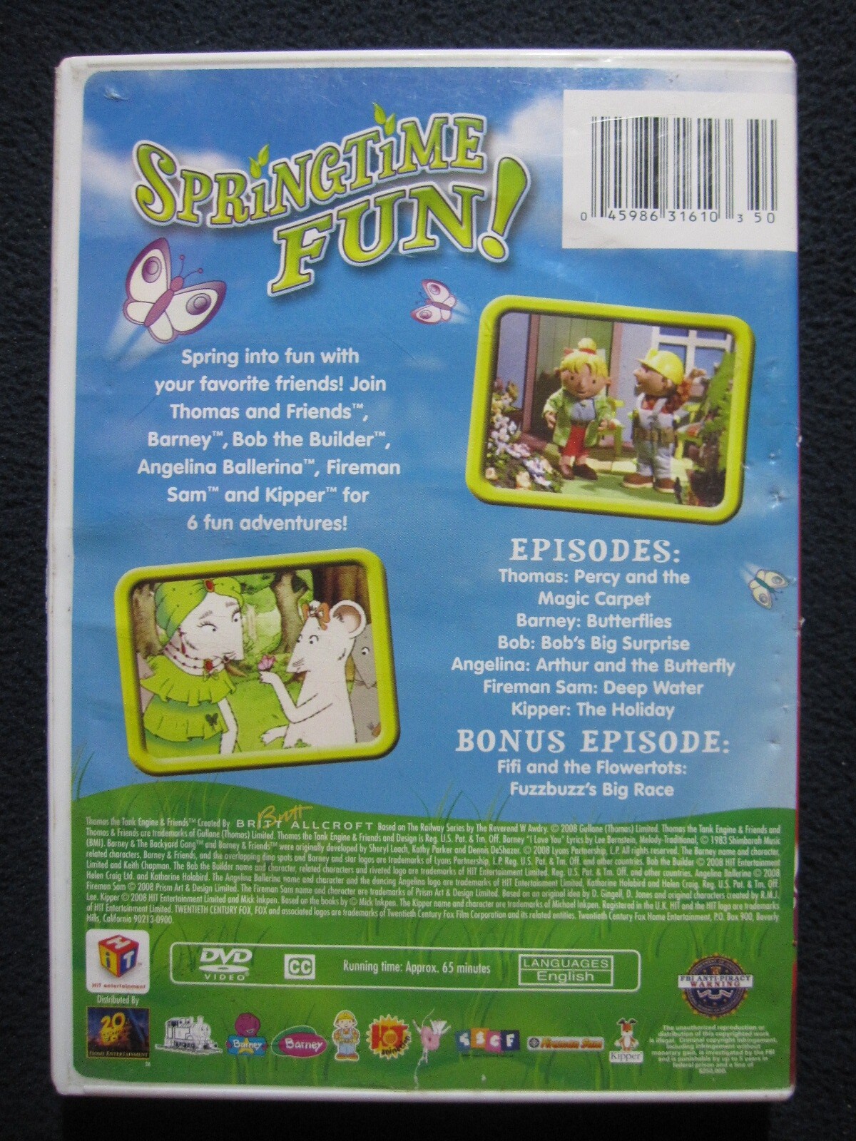 Hit Favorites: Springtime Fun [DVD] Barney Thomas Tank Bob Builder ...