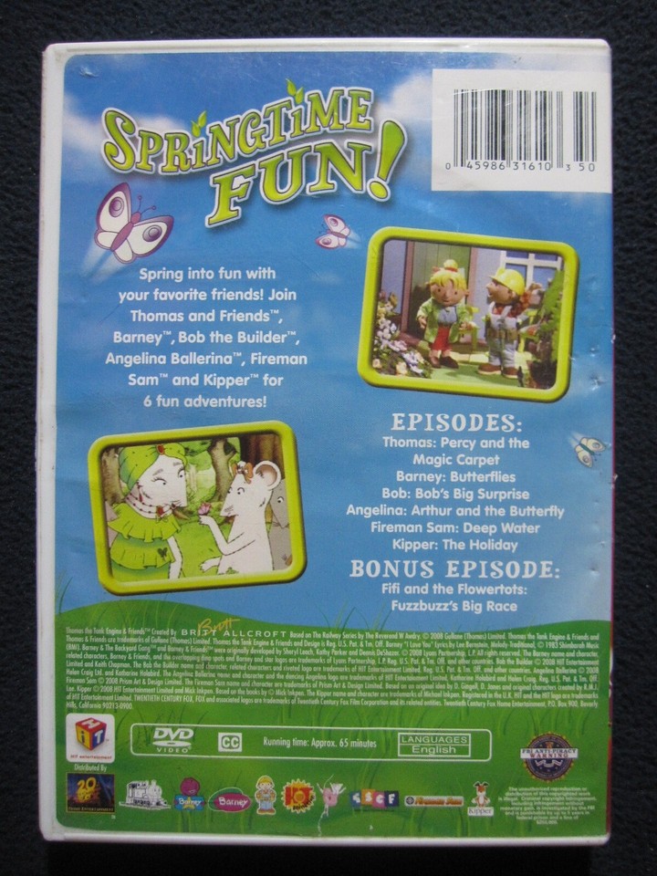 Hit Favorites: Springtime Fun [DVD] Barney Thomas Tank Bob Builder ...