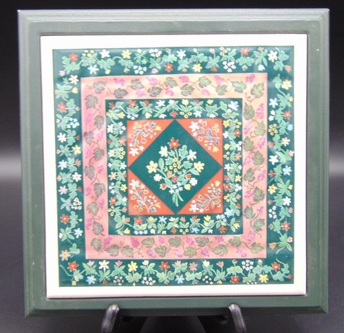 SMITHSONIAN Frances M Jolly QUILT Ceramic Trivet National Museum of ...