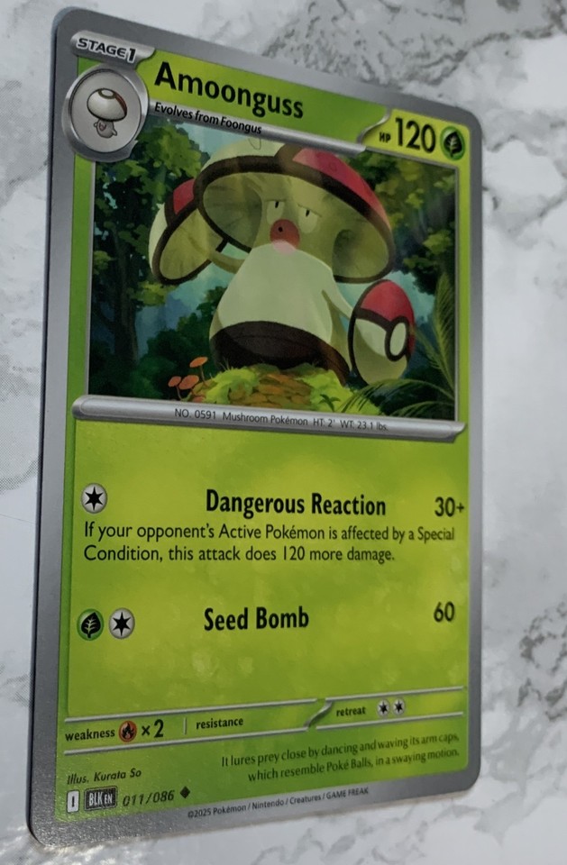 Amoonguss Pokemon Card #011 BLK | eBay