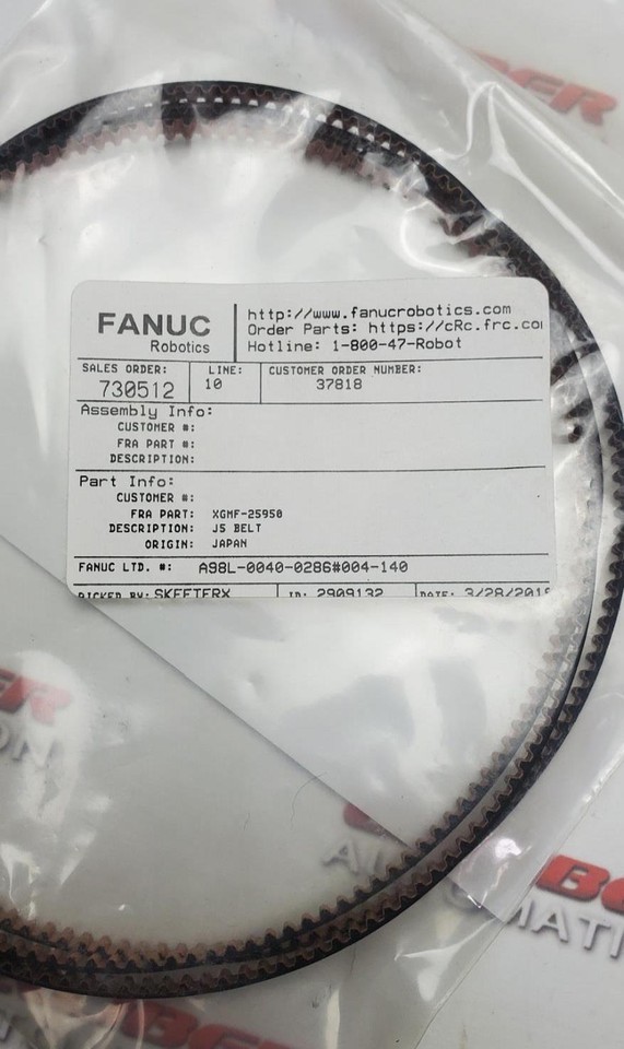 FANUC A98L-0040-0286#004-140 J5 BELT (NEW) | eBay