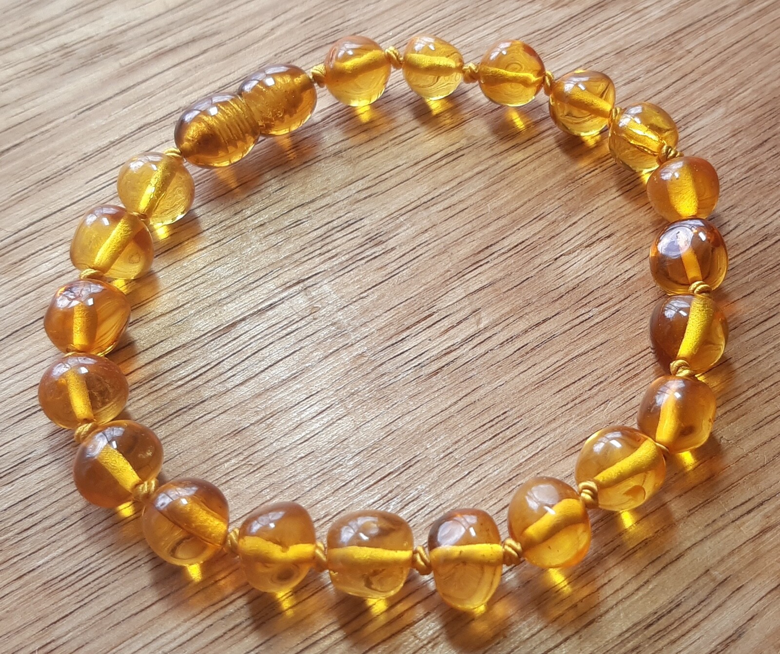 HONEY 19cm BALTIC AMBER ADULT BRACELET 7.5-8.5mm - jewellery necklace FREE POST | eBay