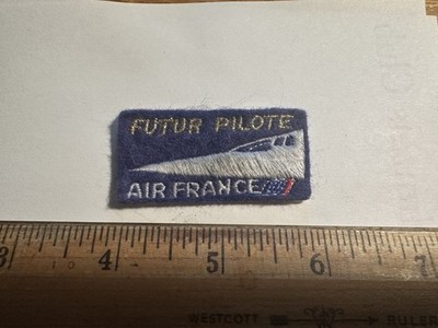 AIR FRANCE CONCORDE -FUTUR PILOTE- CLOTH PATCH - VINTAGE- FREE SHIPPING ...
