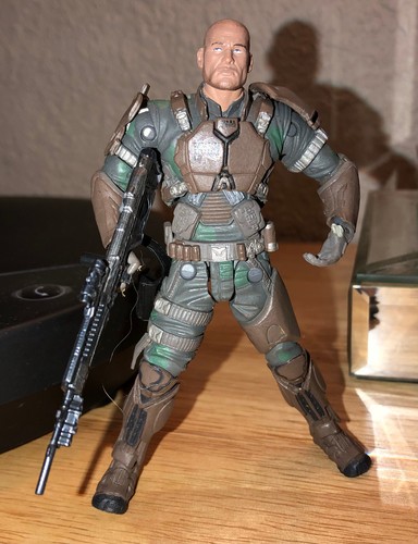 Halo Wars SGT. John Forge 4.5" Action Figure McFarlane Toys 2009 Weapon ...