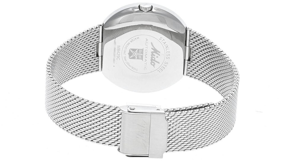 Mido Commander 1959 37mm SS Silver Mesh Men's Watch M8429.4.21.13 | eBay