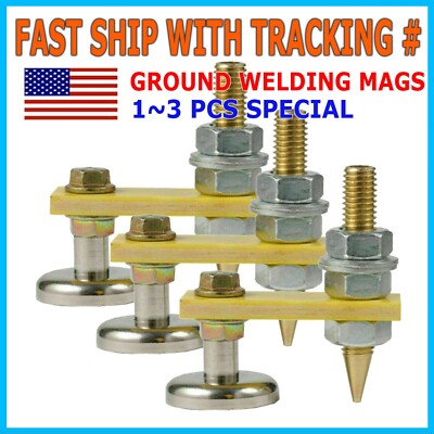 1-3 Magnetic Welding Ground Clamps Metal Holder Magnet Head Support ...