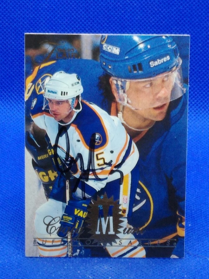 Craig Muni 1994-95 Flair #21 PERSONAL AUTOGRAPH Buffalo Sabres | eBay