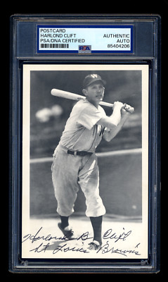 HARLOND CLIFT SIGNED GEORGE BRACE POSTCARD PHOTO PSA/DNA AUTOGRAPH 1937 ...