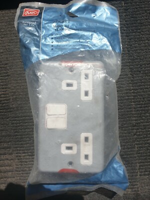 MK 13Amp Double Switched Metal Clad Socket - K2946 | eBay