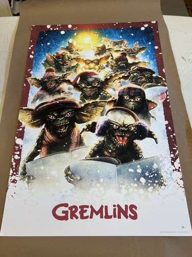 Gremlins Poster Kevin Wilson Giclee Bottleneck Gallery 24x36 Red | eBay