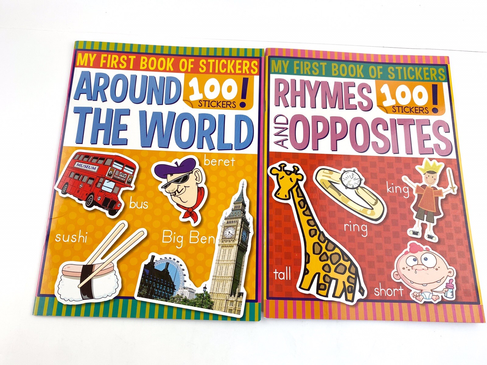 My First Book of Stickers Around the World & Rhymes and Opposites ...