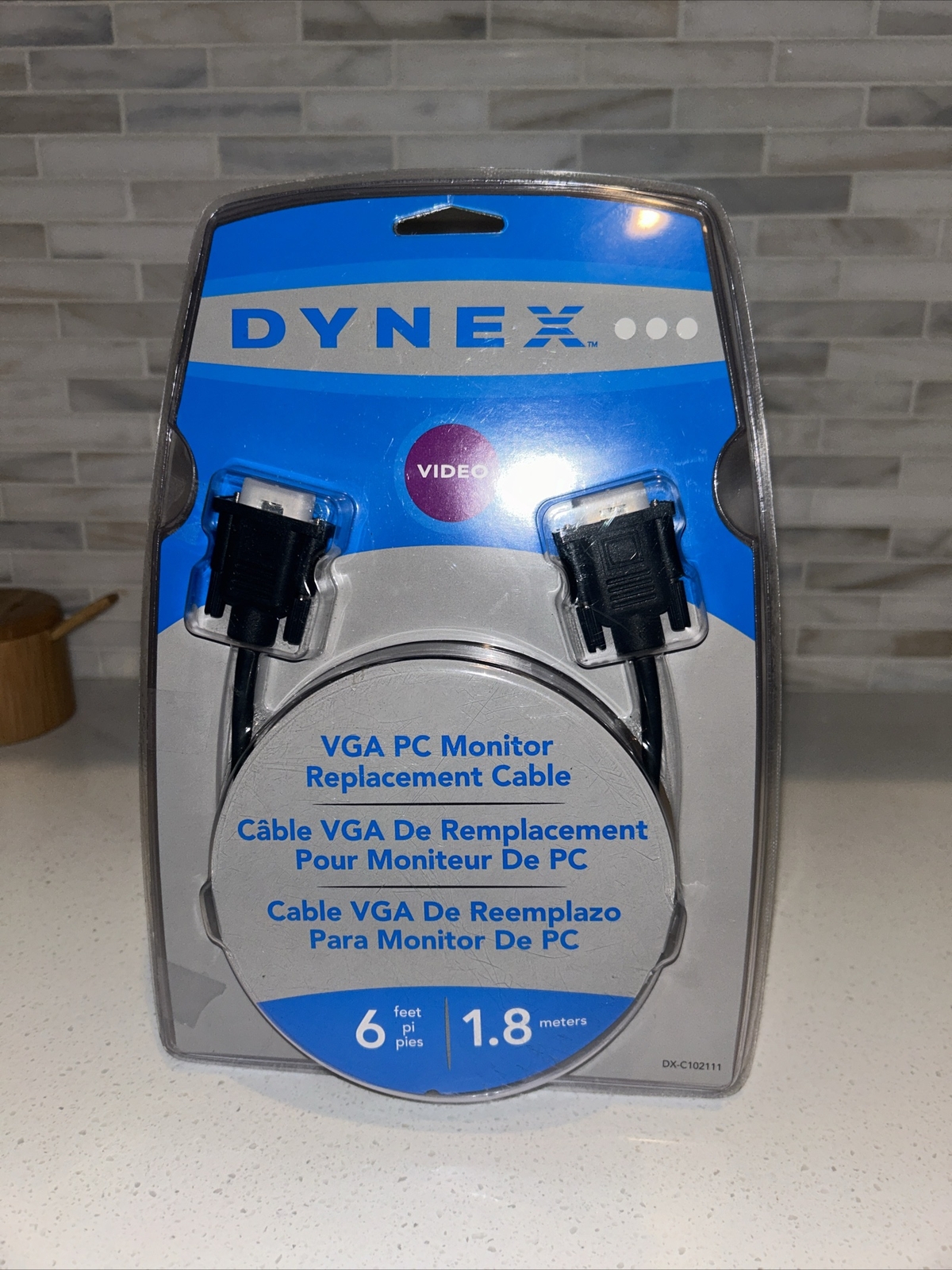 New Dynex VGA PC Monitor Replacement Cable - 6ft (1.8M) New in Original ...